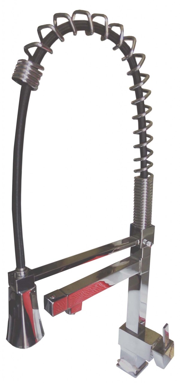 Long Neck Sink Mixer with Adjustable Spring - Frakem