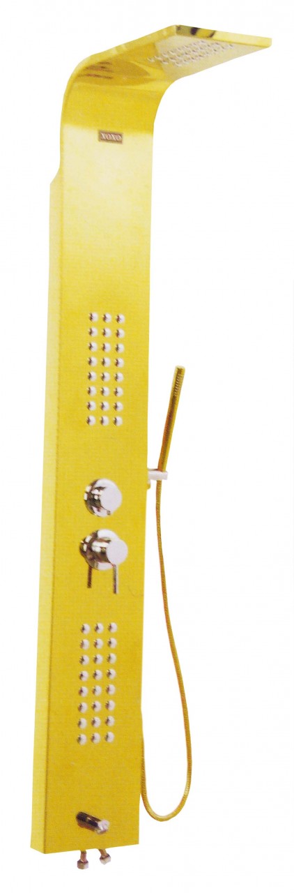 Champagne Gold Power Shower with tap