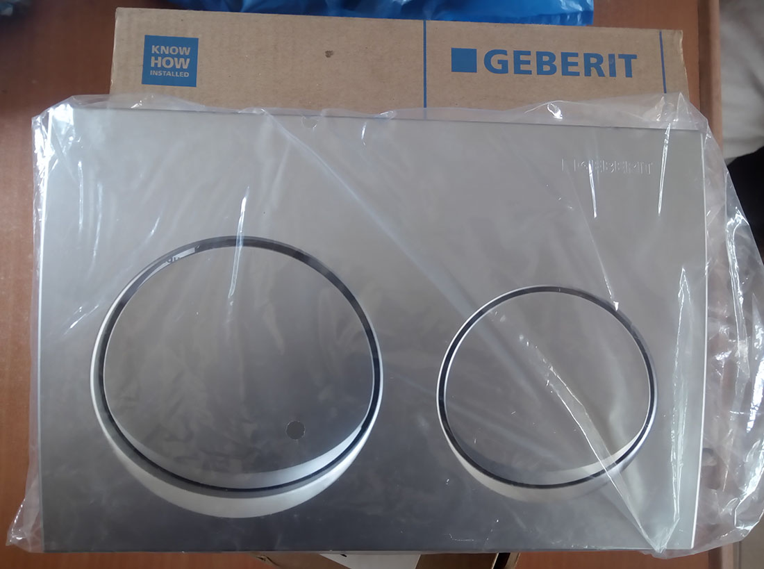 Geberit Actuator Plate Sigma20 for Dual Flush (Stainless) - Frakem